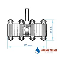 Bàn hút đáy hồ bơi 8 bánh xe Astralpool 01352