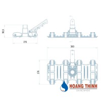Bàn hút hồ bơi 8 bánh xe Astralpool 36618